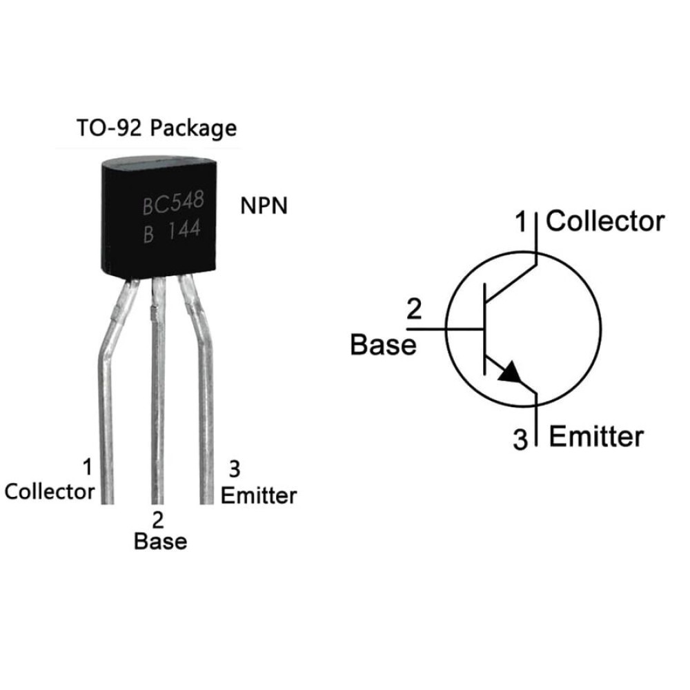 BC548 Transistör Bjt Npn TO-92 100mA, 30V