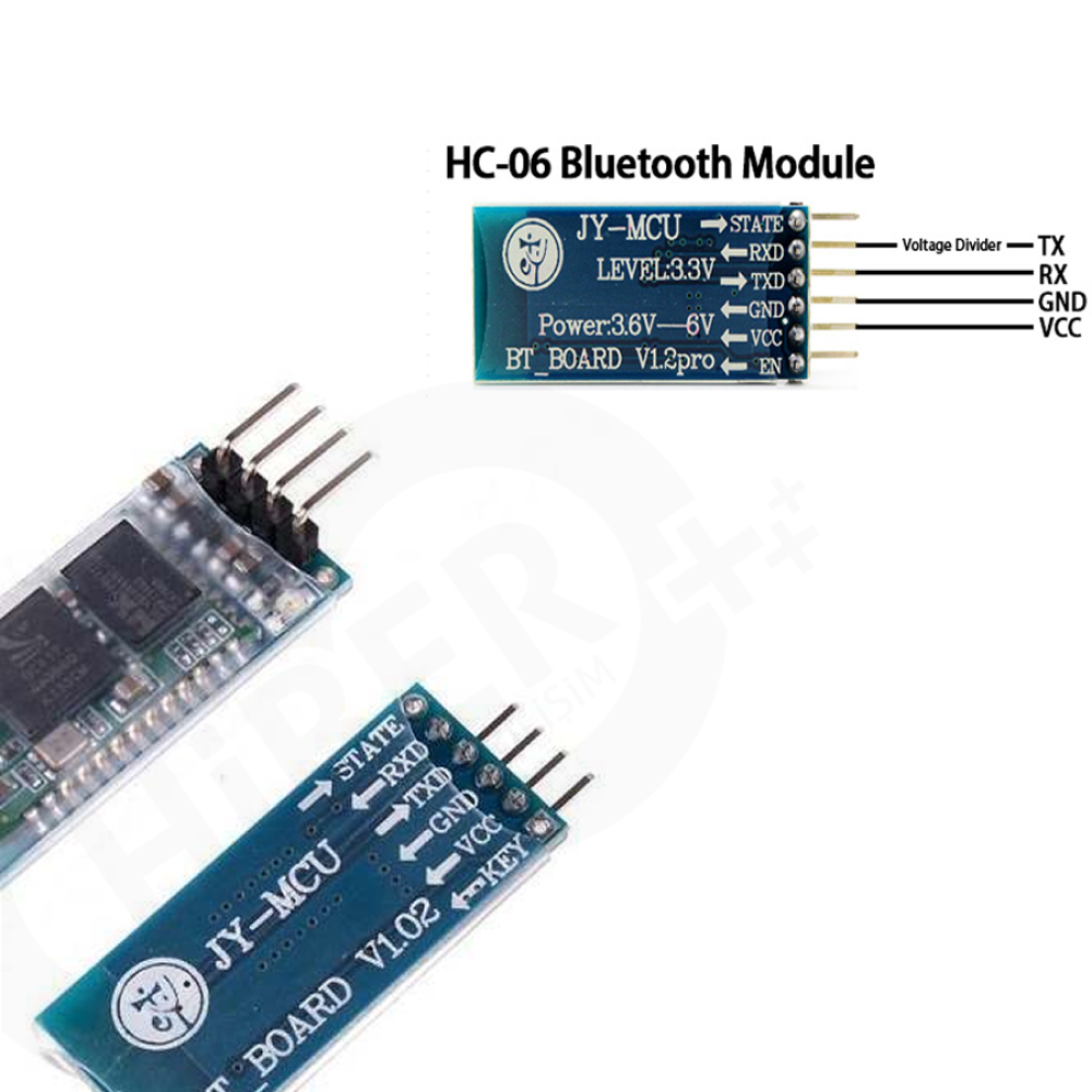 HC06 Bluetooth-Serial Modül Kartı