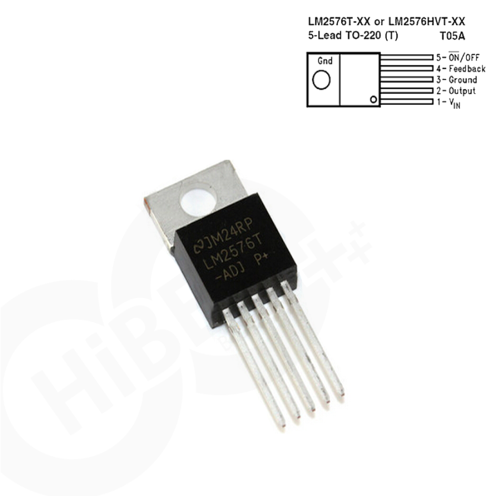 LM2576T-ADJ Ayarlanabilir Voltaj Regülatörü - TO220-5