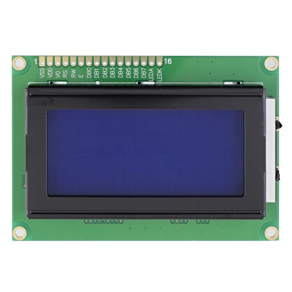 16x4 LCD Ekran 1604A Mavi Aydınlatmalı
