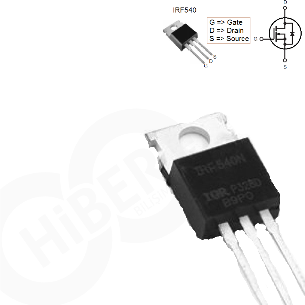 IRF740 N Kanal Power Mosfet TO-220 400V 10A
