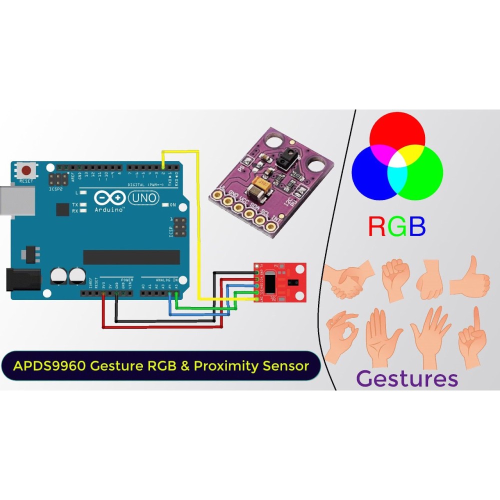 GY-APDS 9960 RGB ve Hareket (Yakınlık) Sensörü