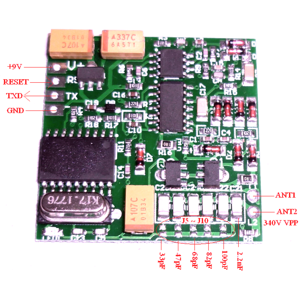 134.2K AGV RFID Animal Tag Reader Module TTL Long Distance