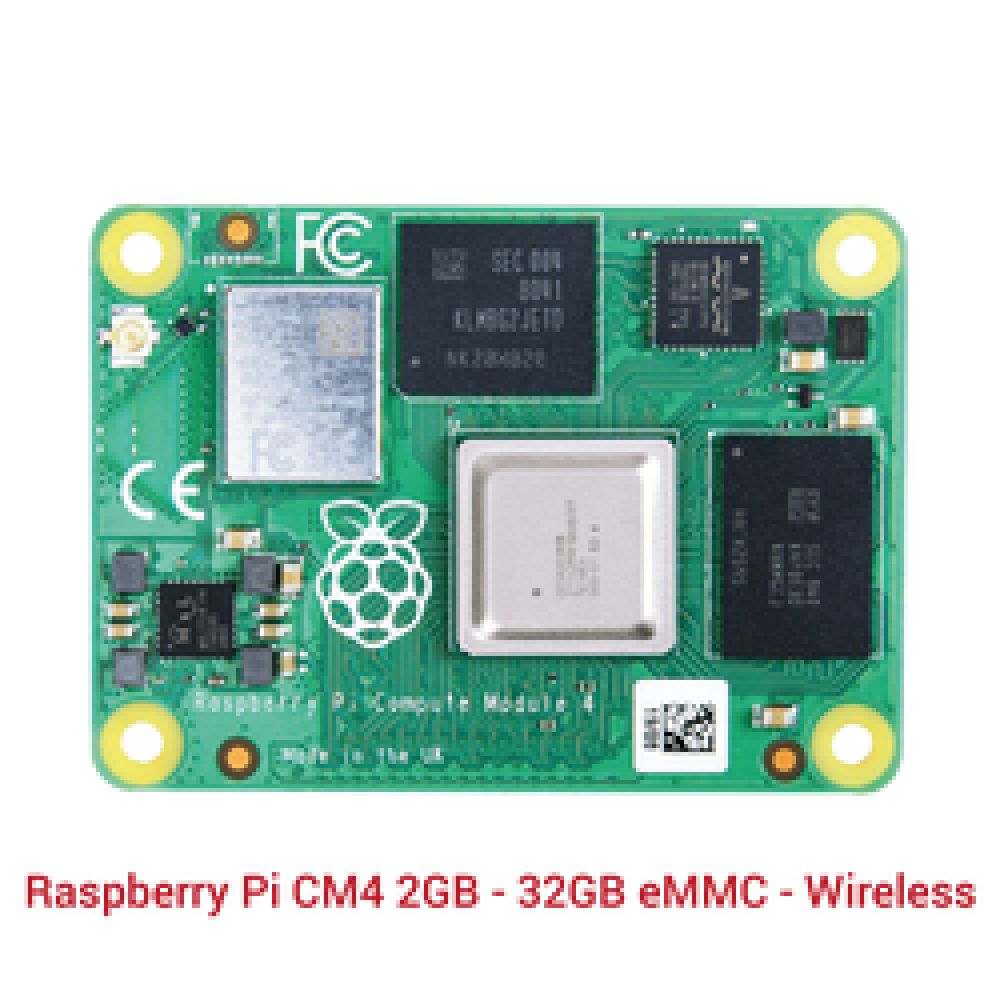 Raspberry Pi CM4 2GB - 32GB eMMC - Wireless