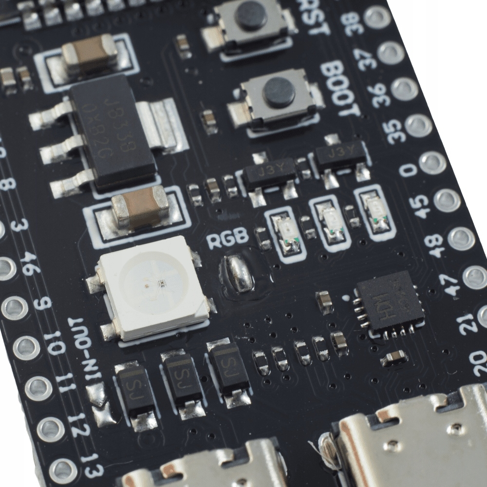 ESP32-S3 DevKit - Dahili Antenli WiFi + BLE 5.0 CH343P Geliştirme Kartı