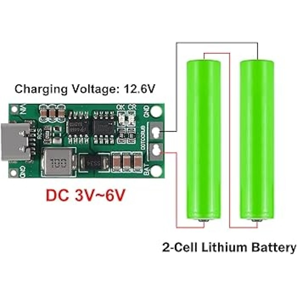 2S 2A Lityum Pil Sarj Modülü Type C
